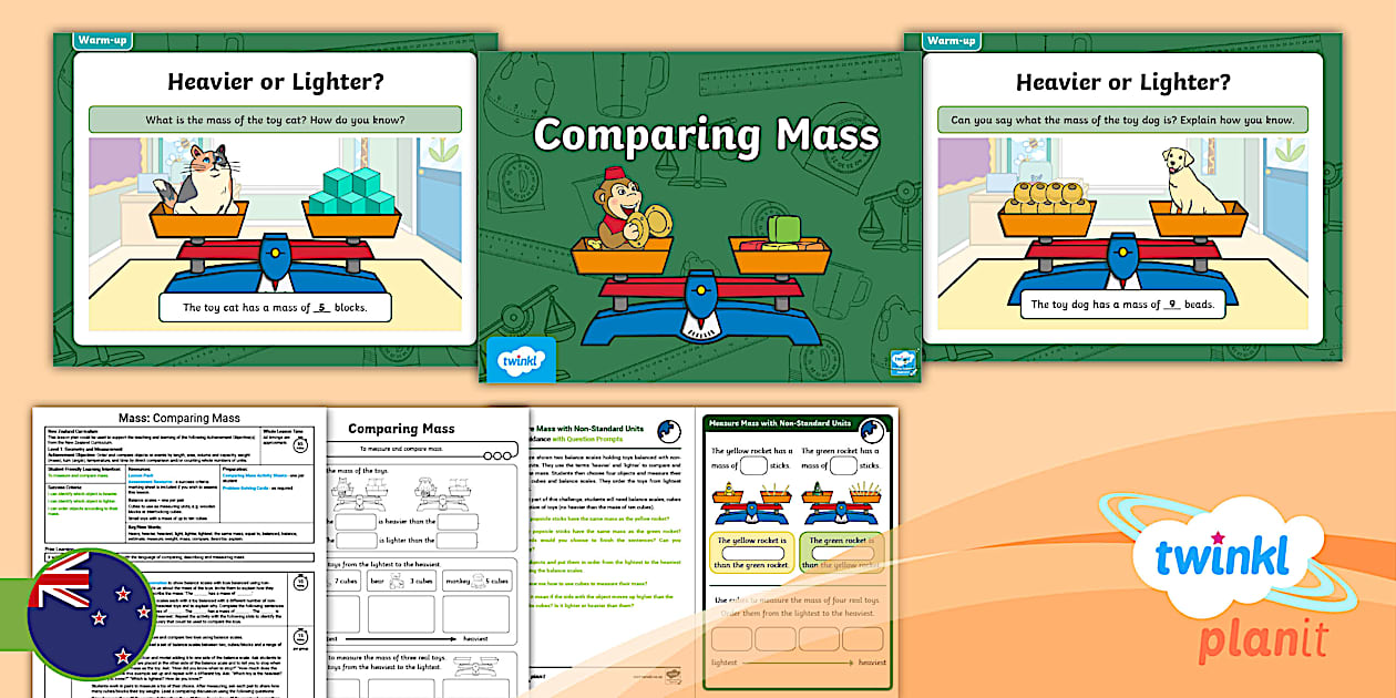 Level 1 Mass: Measure Mass with Non-Standard Units Lesson 2