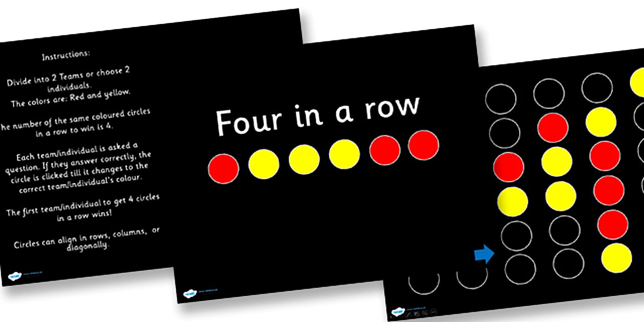 Connect Four PowerPoint Template - Classroom Game - Twinkl