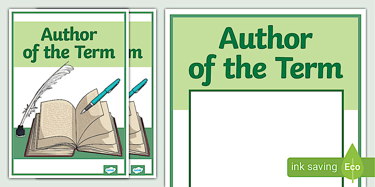Author of the Term Display Poster (teacher made) - Twinkl
