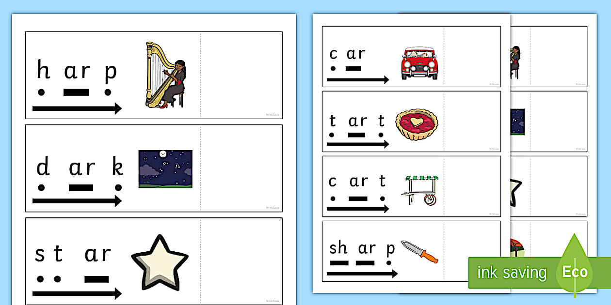Phase 3 'ar' Read and Reveal Activity (teacher made)