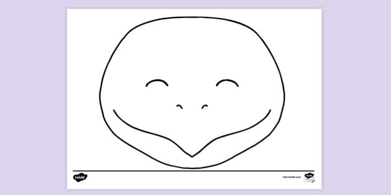 Tortoise Role Play Mask Colouring Sheet | Colouring Sheets