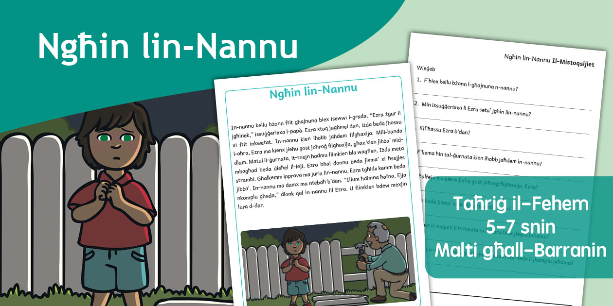 Taħriġ il-Fehem I Ngħin lin-Nannu