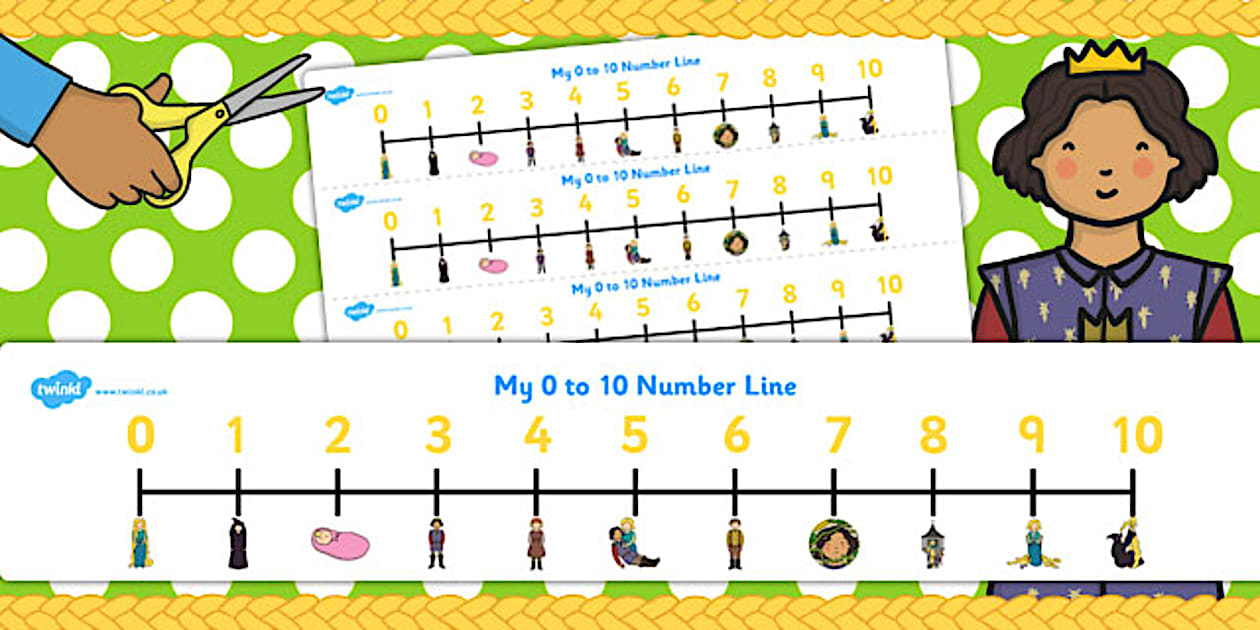Rapunzel Number Lines 0-10 (teacher made) - Twinkl