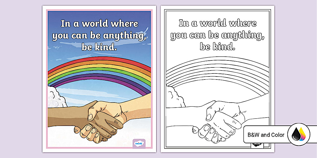 In a World Where You Can Be Anything, Be Kind Poster