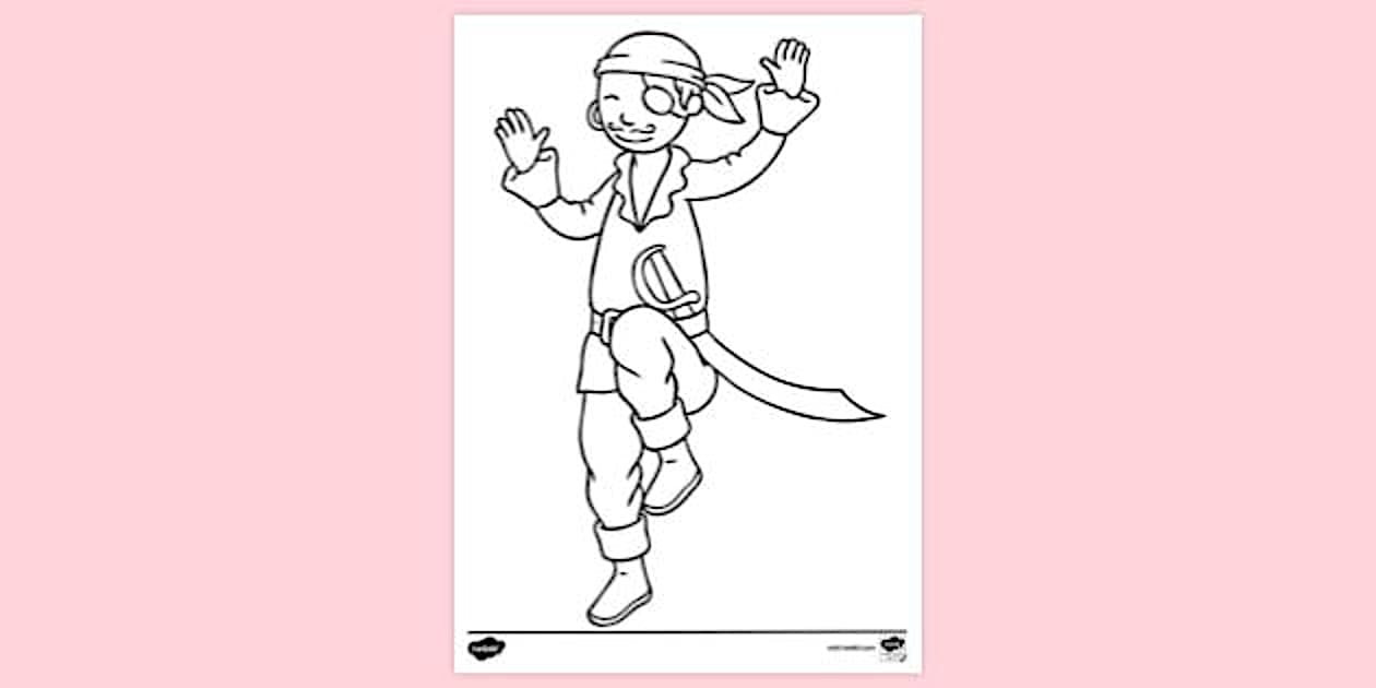 Pirate Colouring | Colouring Sheets (teacher made) - Twinkl