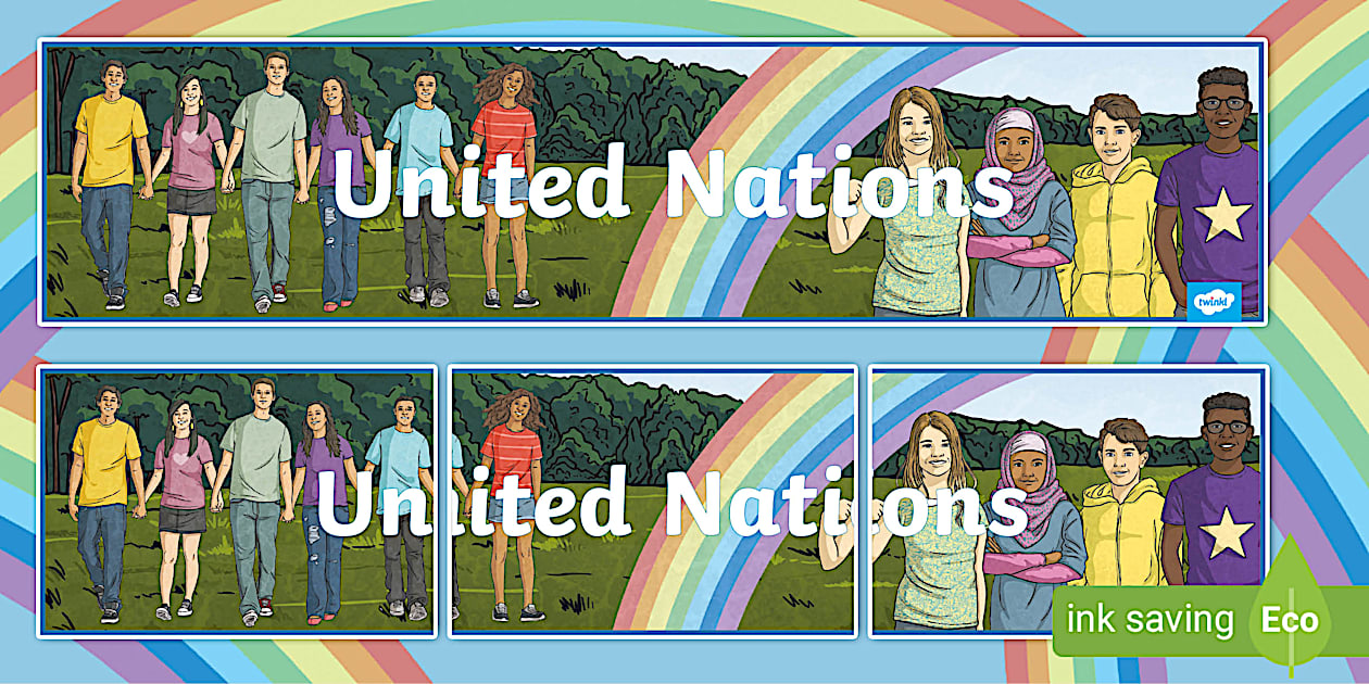 United Nations Display Banner (teacher made) - Twinkl