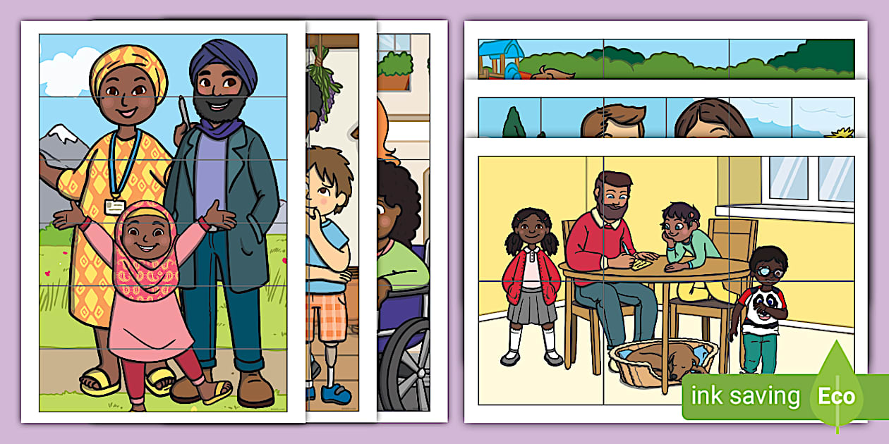 My Special People Puzzles (teacher made) - Twinkl