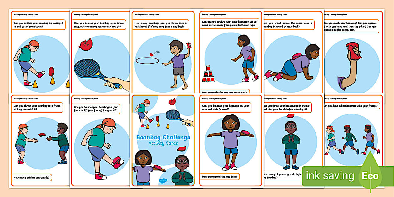 Beanbag Activity Cards | Twinkl | Physical Education | EYFS