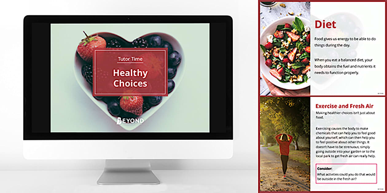 Tutor Time: Healthy Choices | Form Time | Beyond - Twinkl