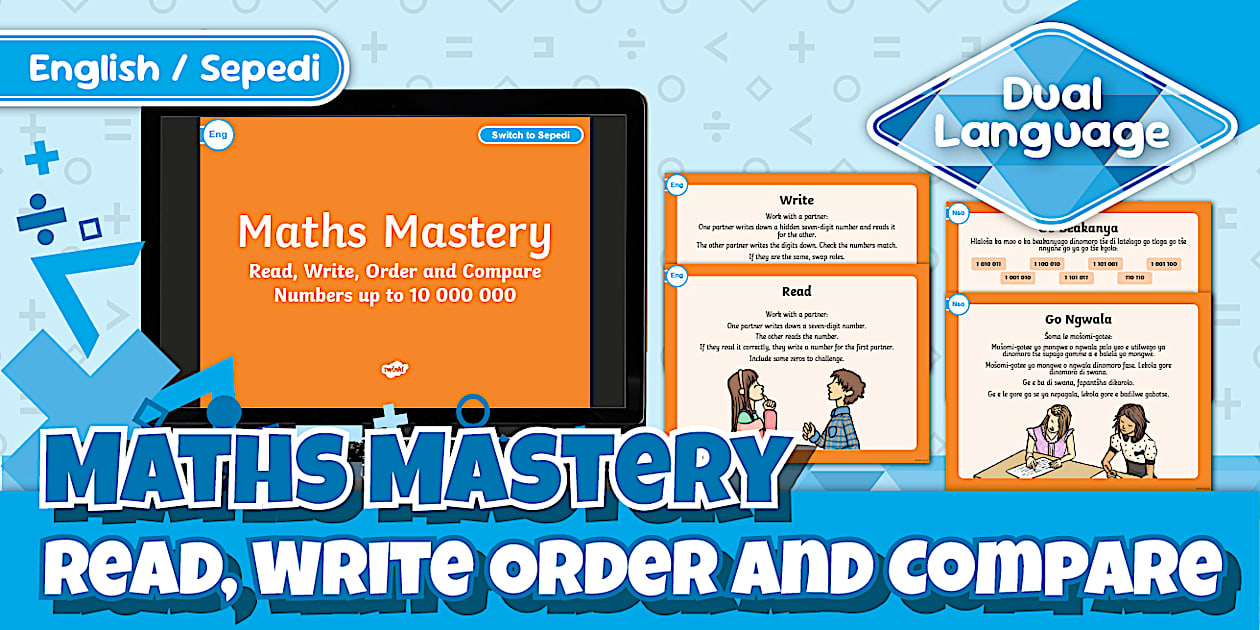 Grade 4 Maths What is a Square & Cube Number Sepedi/English