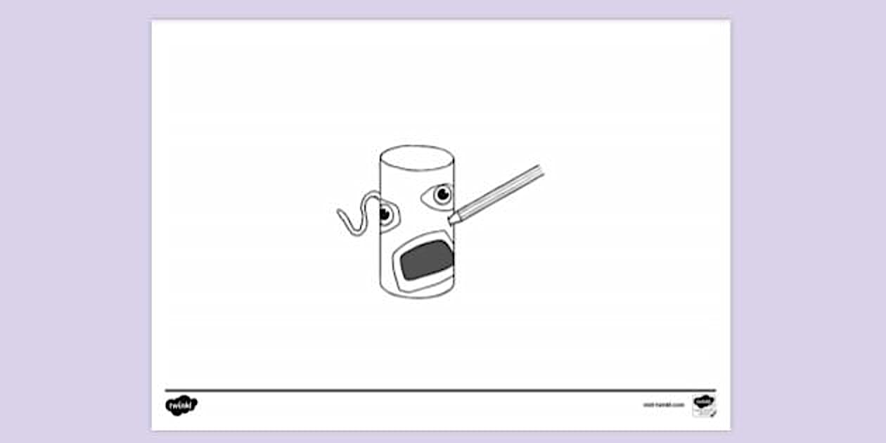 Make Pipe Cleaner Features in Tube | Colouring Sheets