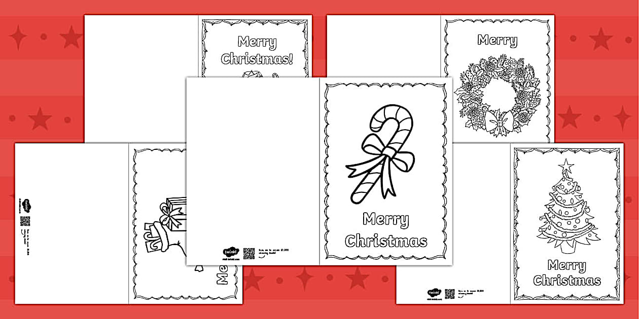 Mindfulness Christmas Cards to Colour in | Festive Templates
