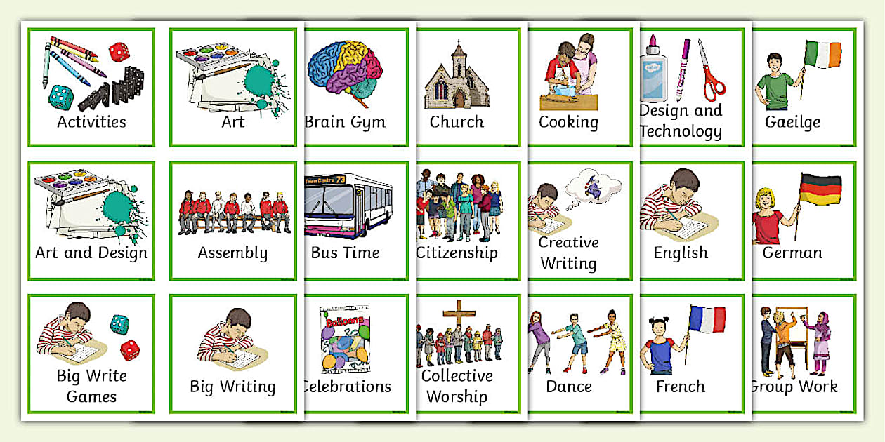 Visual Timetables KS2 - Planning Resources - Twinkl