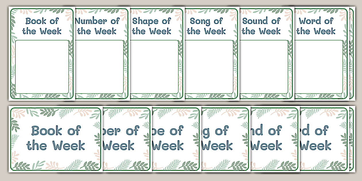 Botanical-Themed Classroom Display Posters (teacher made)