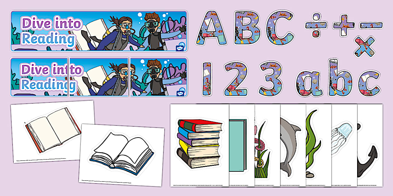 👉 Dive into Reading Display Pack - KS1 (teacher made)