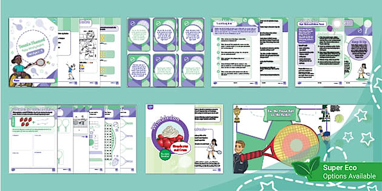 Wimbledon Tennis Activity Pack (Ages 5 - 7) (teacher made)