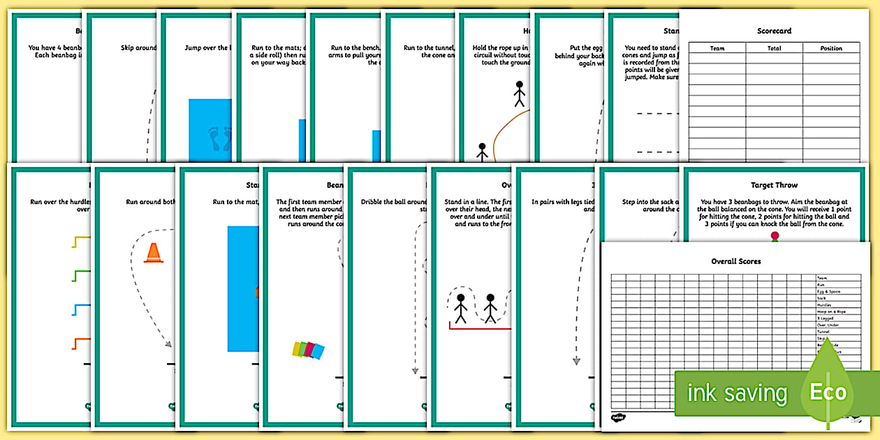 Sports Day Event Cards (teacher made) - Twinkl