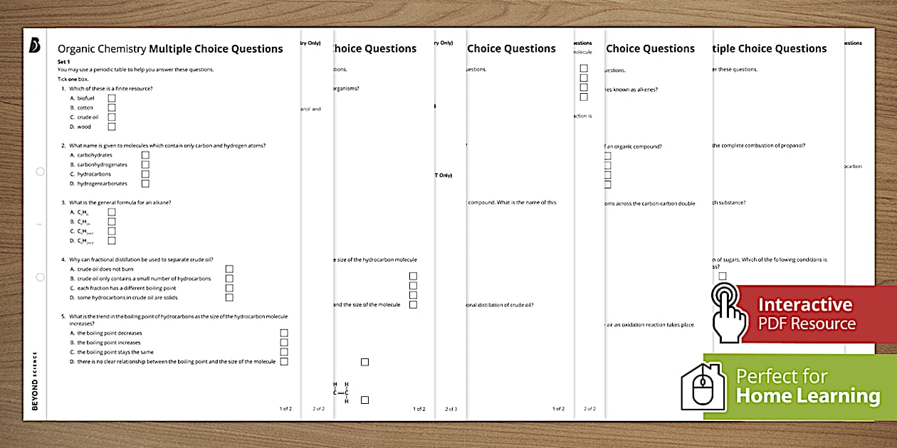 Organic Chemistry MCQs | AQA GCSE Chemistry | Beyond