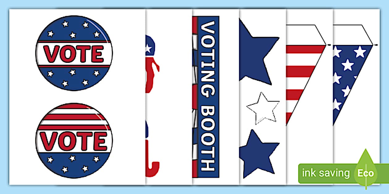 Election Day Clip Art Cutouts for PreK | Twinkl USA - Twinkl