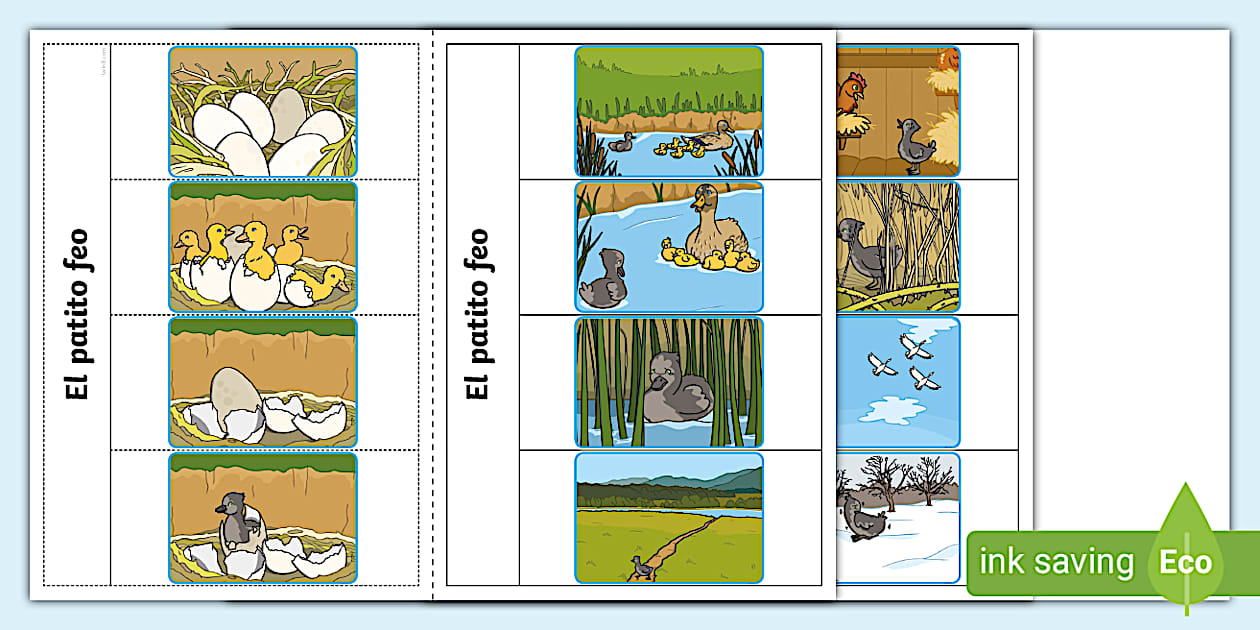 The Ugly Duckling Story Writing Flap Book (teacher made)