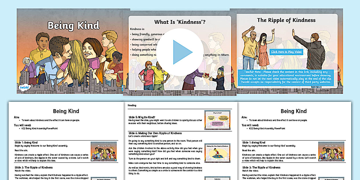 Kindness Assembly Pack - Assembly on Kindness KS2 - Twinkl