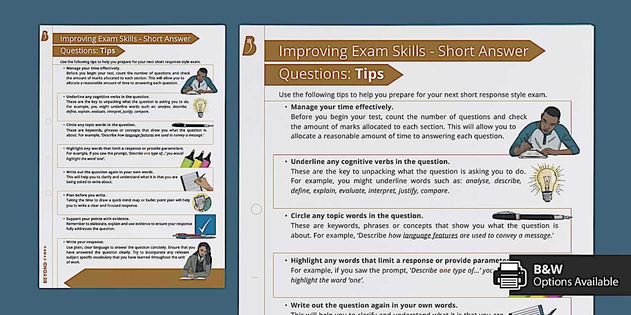 Improving Exam Skills: Tips for Short Answer Questions