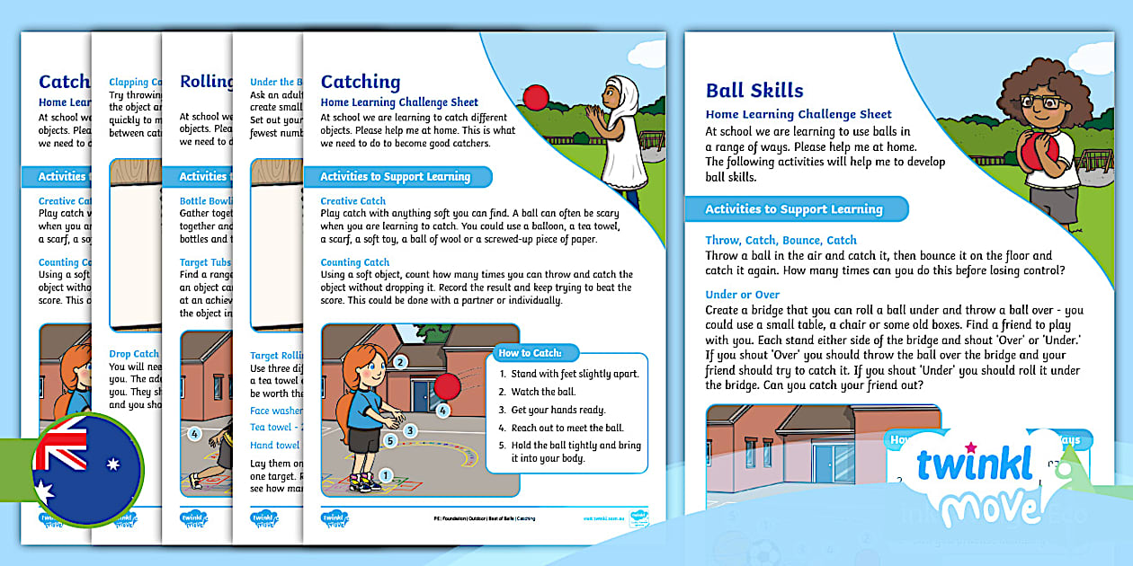 Move PE Foundation Games: Best of Balls Home Learning Tasks