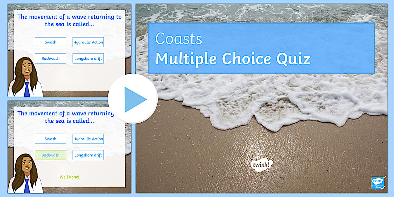 Coasts Quiz 1 PowerPoint (Hecho por educadores) - Twinkl