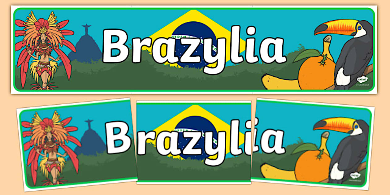 Banner Brazylia po polsku (teacher made) - Twinkl