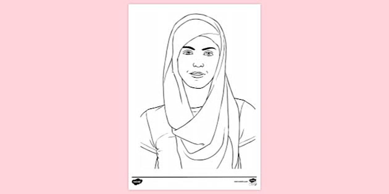 Muslim Woman Colouring | Colouring Sheets (teacher made)