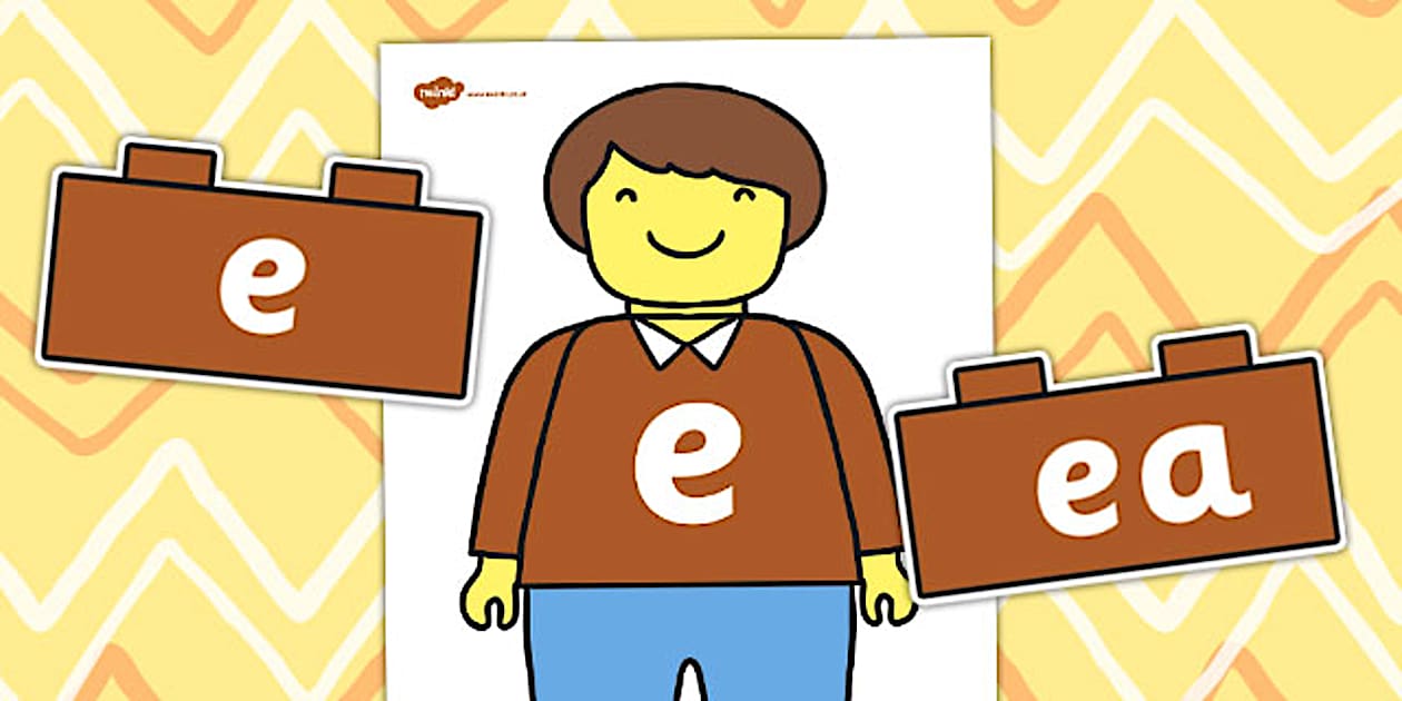 Lego Man w Sound Family Cut Outs (teacher made) - Twinkl