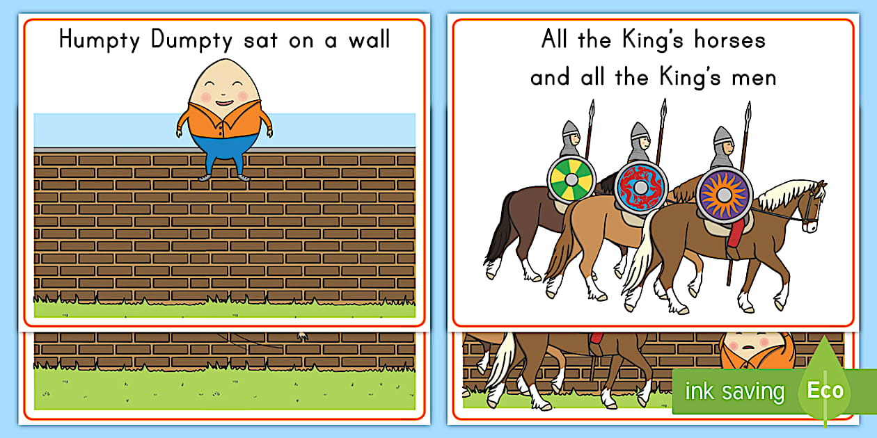Humpty Dumpty Sequencing Cards (teacher made) - Twinkl
