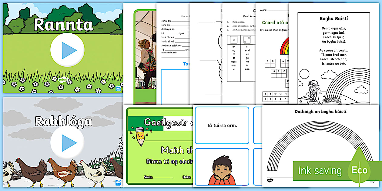 Seachtain Na Gaeilge Games and Art - 1st/2nd Class - Twinkl