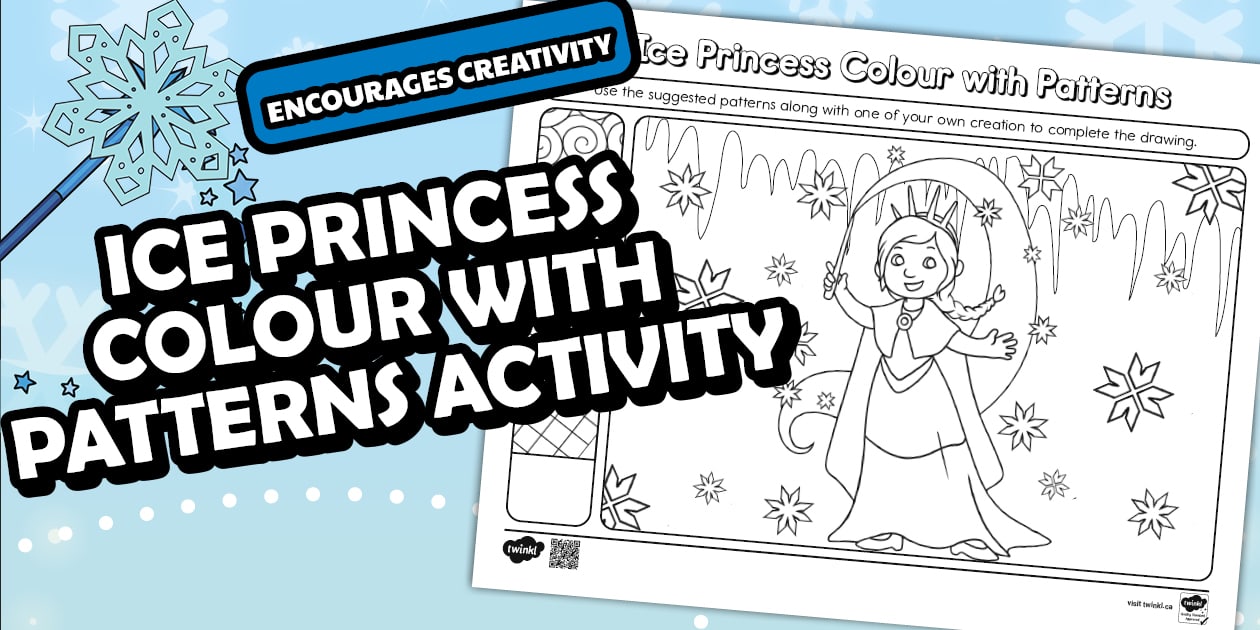 Ice Princess Colour with Patterns