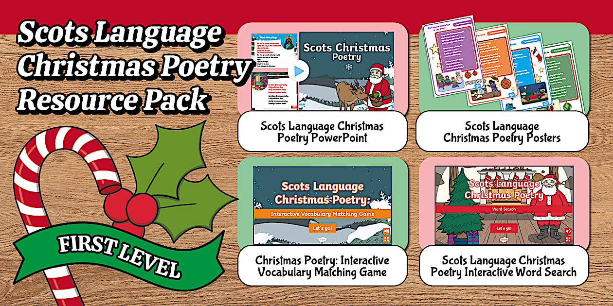 Scots Language Christmas Poetry Resource Pack