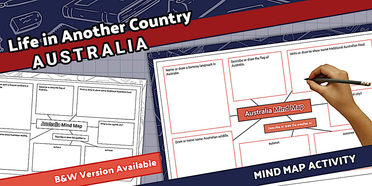 Australia Mind Map Activity