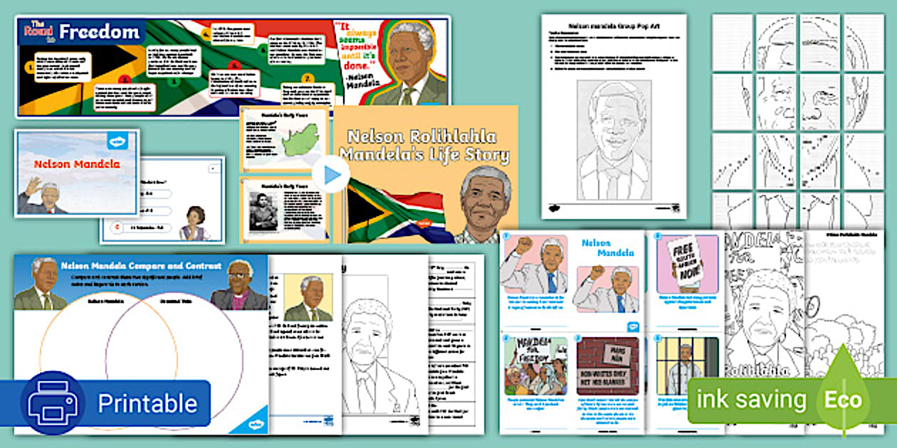 Nelson Mandela Bumper Resource Pack (l'enseignant a fait)