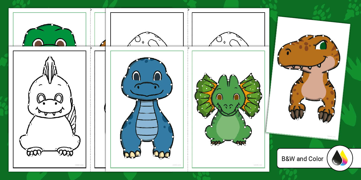 Early Childhood Dinosaurs Busy Bag Lacing Cards - Twinkl