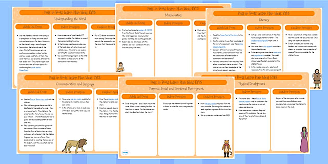 Puss in Boots EYFS Lesson Plan Ideas (teacher made) - Twinkl