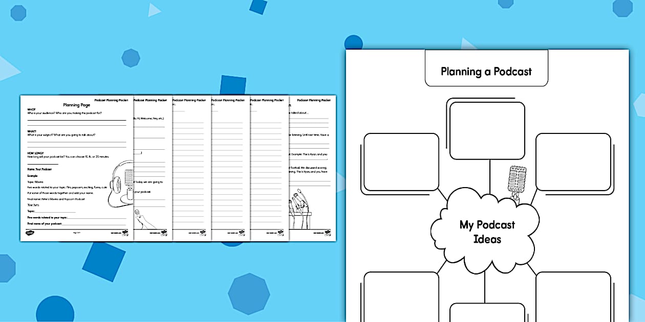 Second Grade Podcast Planning Packet (teacher made) - Twinkl