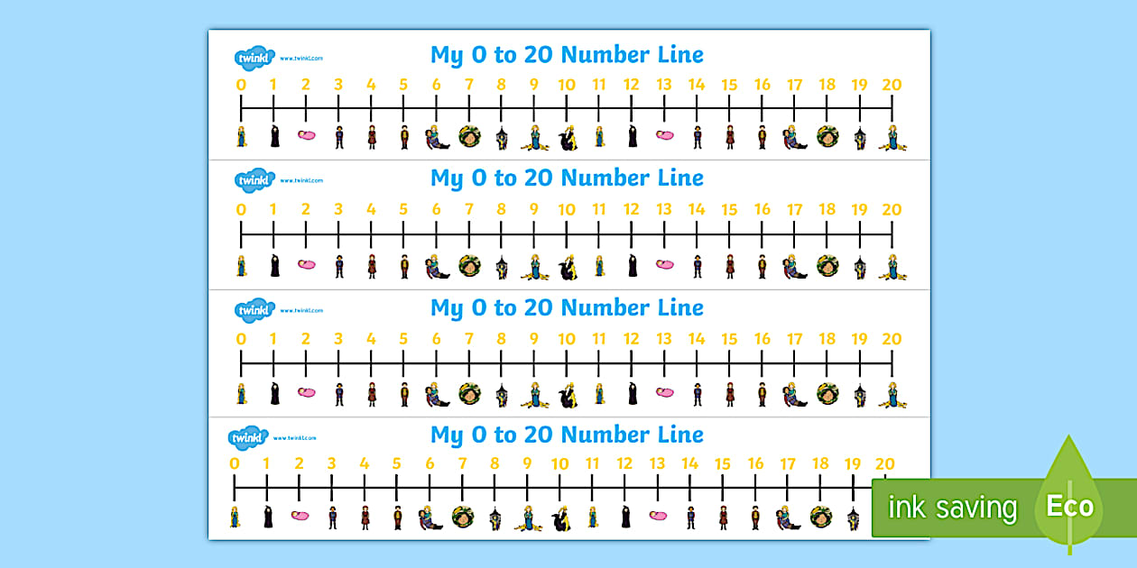 Editable Rapunzel Number Lines 0-20 - Twinkl