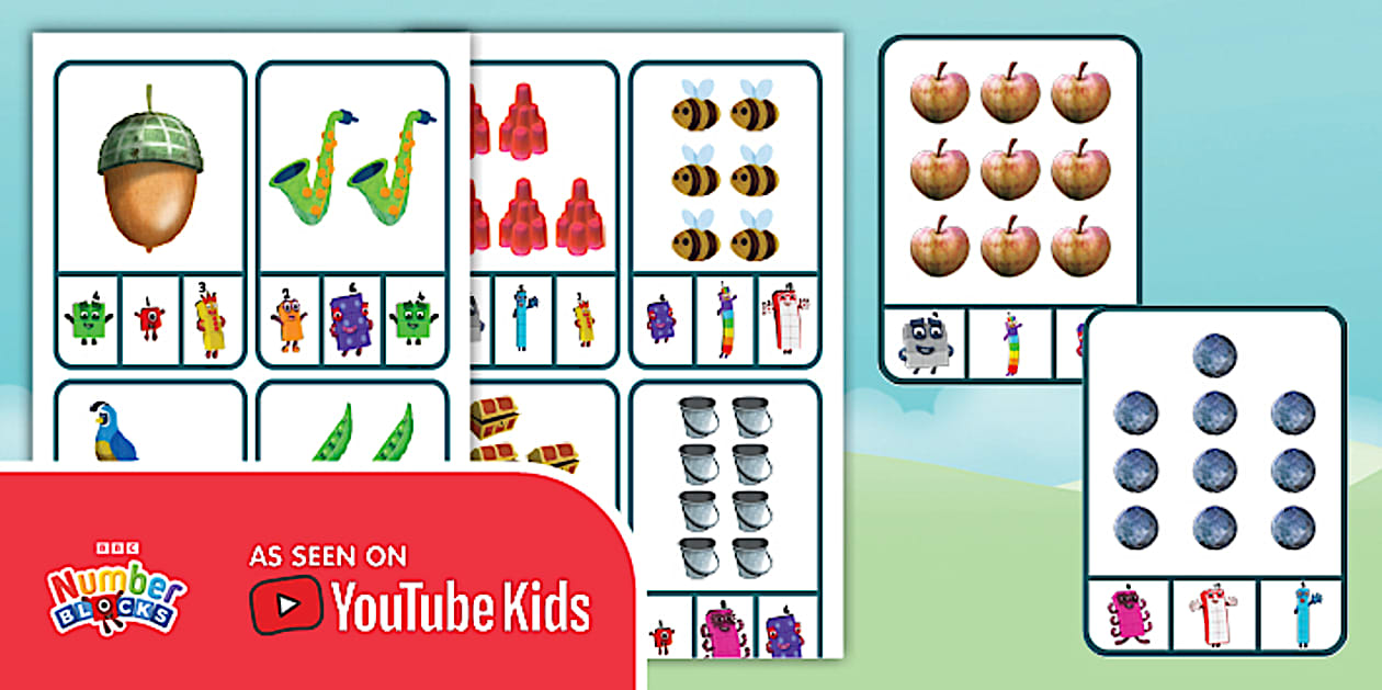 Numberblocks: 1-10 Clip Cards