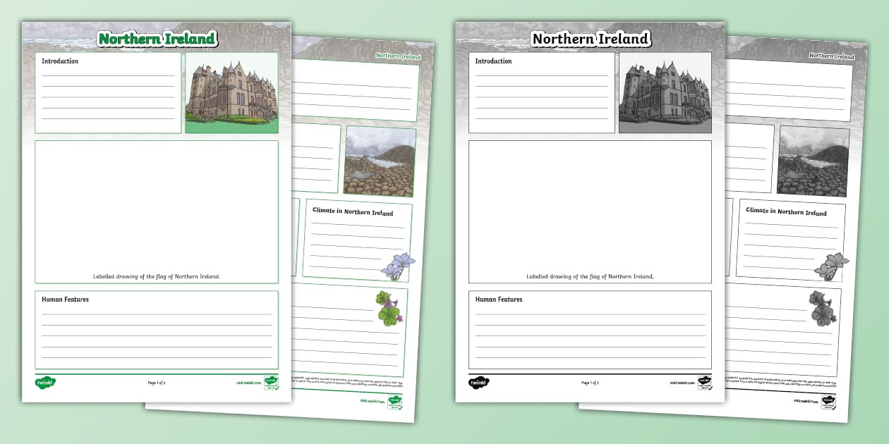 KS2 Northern Ireland Non-Chronological Report Template