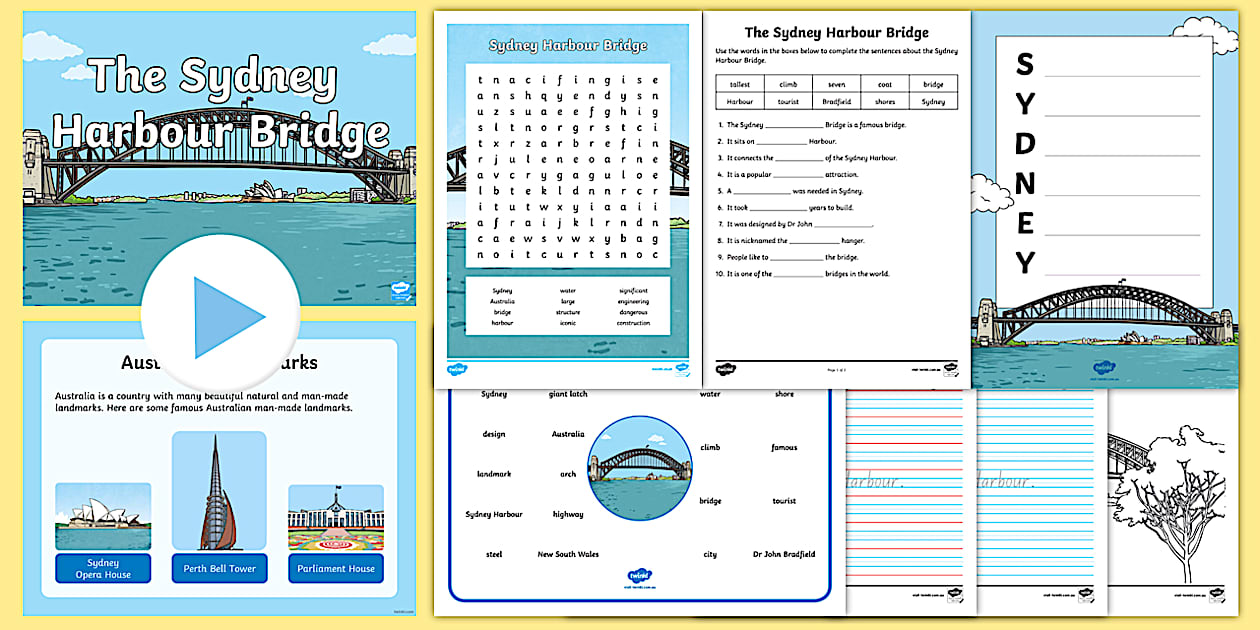 Sydney Harbour Bridge Junior Primary Resource Pack - Twinkl