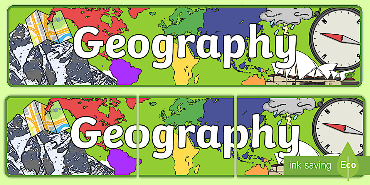 SA Geography Display Banner (teacher made) - Twinkl