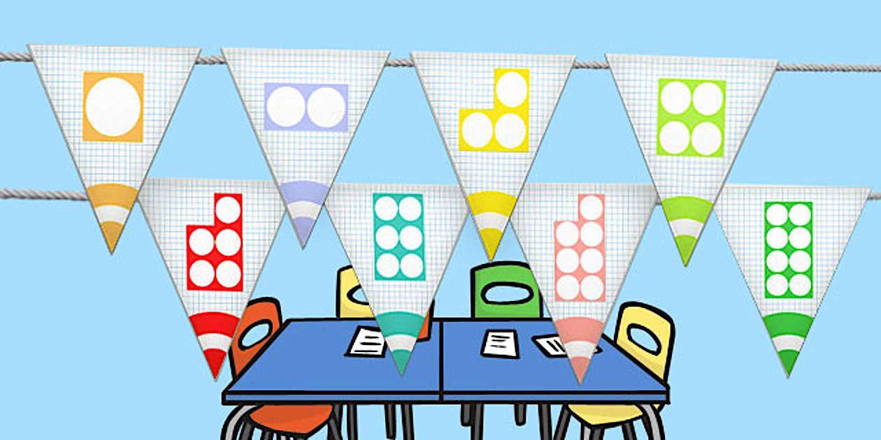 Counting Shape Bunting (teacher made) - Twinkl