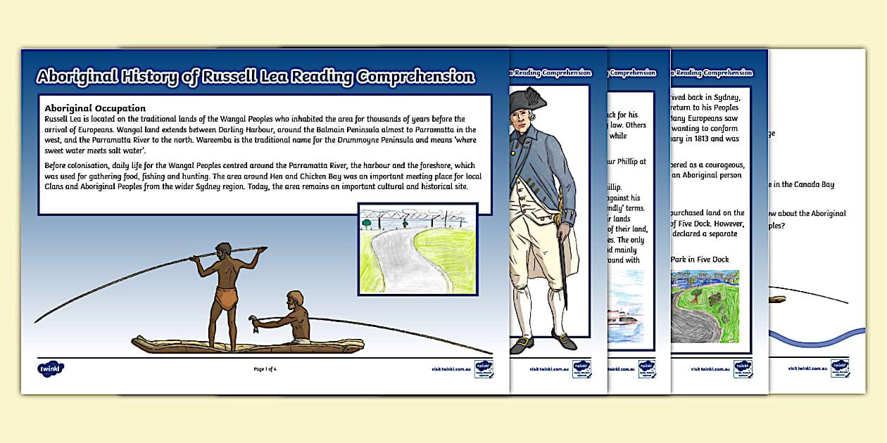 Aboriginal History of Russell Lea Reading Comprehension