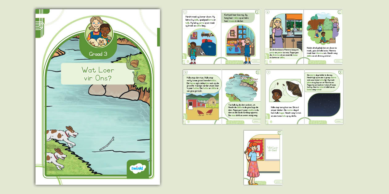 Graad 3 Klanke Leesboek Meervoud by Kort Vokale - Twinkl