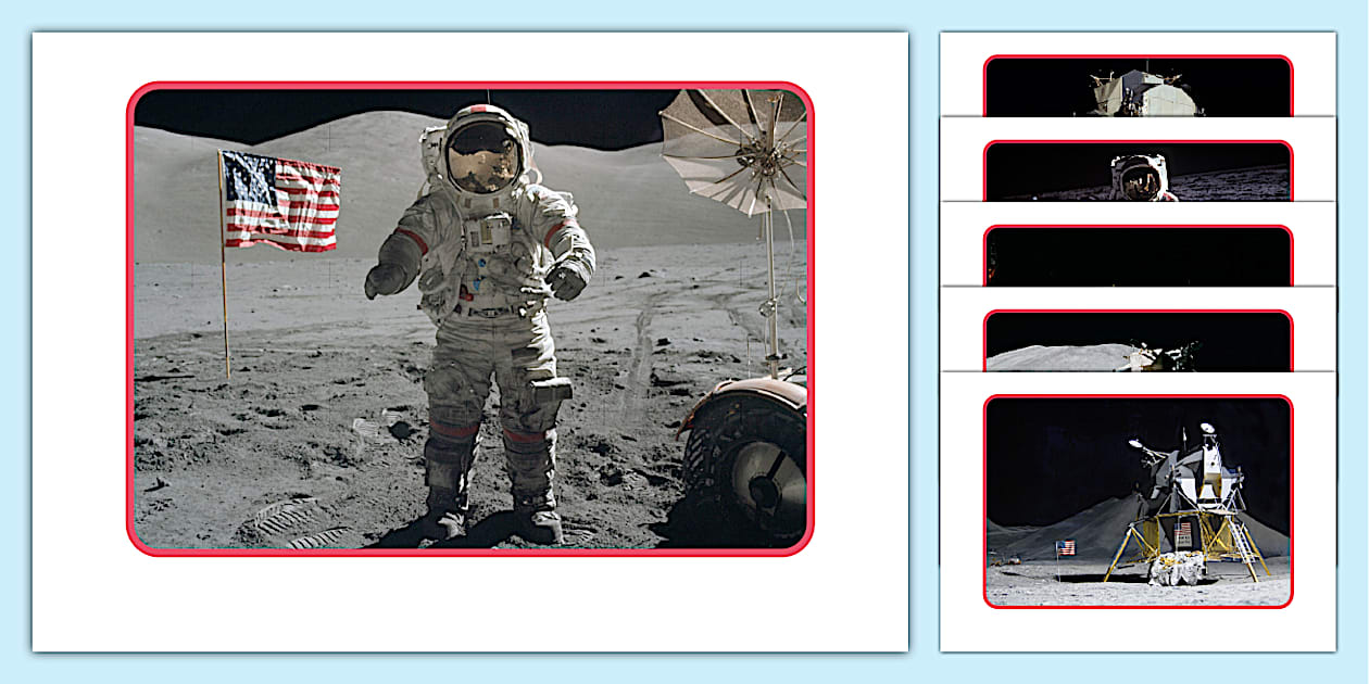 Moon Landing Pictures Photo Pack (teacher made) - Twinkl