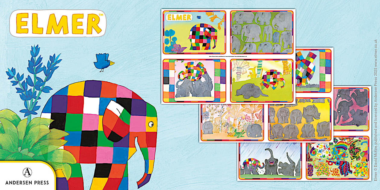 FREE! - Elmer: Story Sequencing Cards (teacher made)